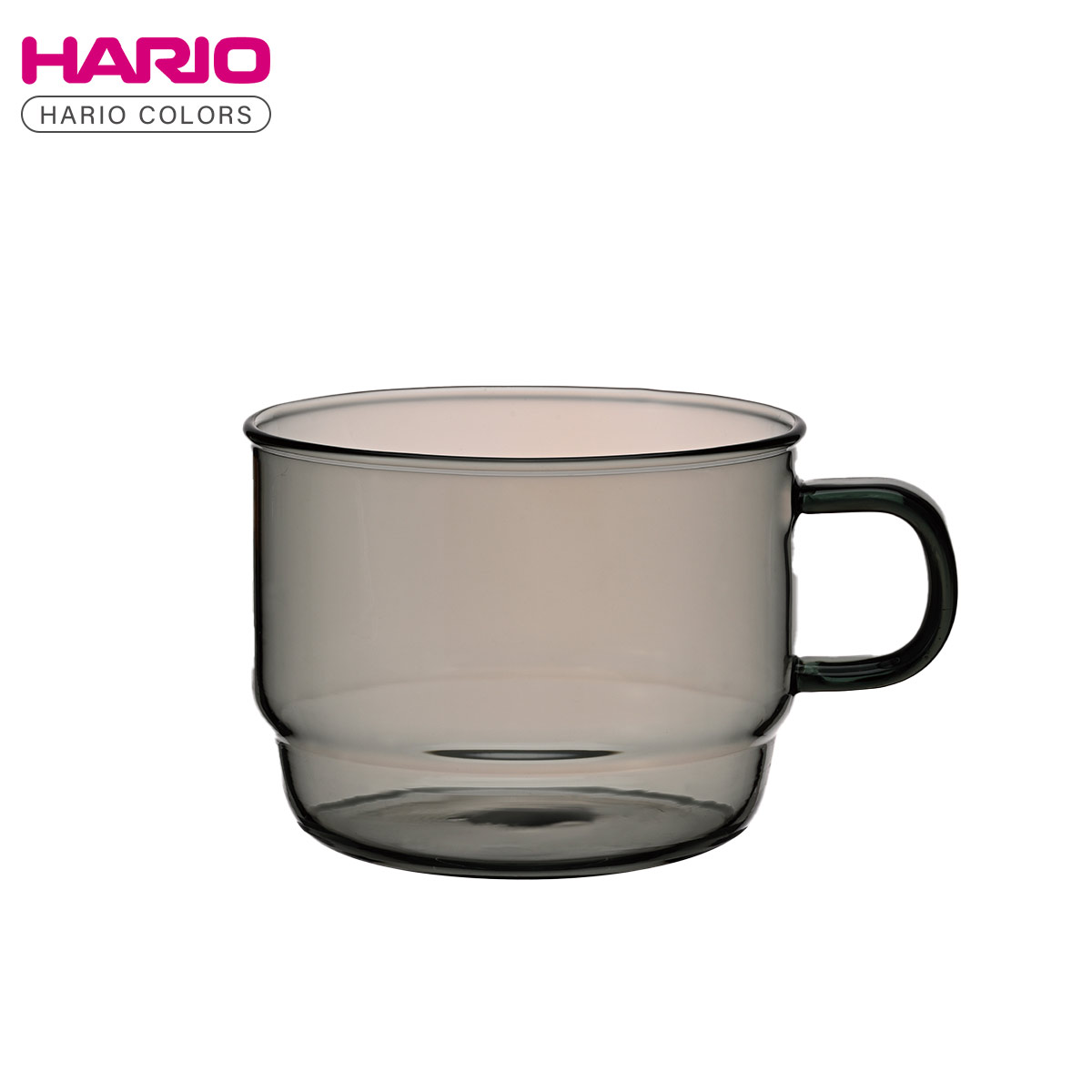 【楽天市場】【ポイント10倍】ハリオ/HARIO＜HARIO COLORS＞スタックマグカップ 300ml グレースタックマグカップ 耐熱ガラス 300ml グレー おしゃれ 省スペース：ソル ...