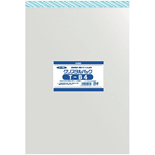 【楽天市場】シモジマ ヘイコー 透明 OPP袋 クリスタルパック テープ付 B4 100枚 T-B4 006743300 送料無料：SooTune