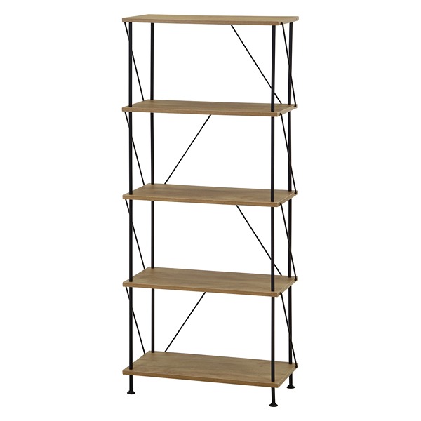 【楽天市場】EZBOツイストロック オープンラック5段 オークナチュラル W615×D306×H1390 ラック シェルフ おしゃれ かっこ ...