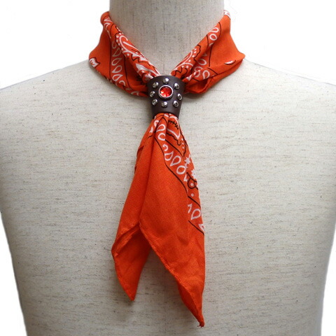 【楽天市場】GOOD ROCKIN レザースタッズバンダナリング（バンダナ付き）03AC0527：ROCK SHOP SOS-足利M.W ...