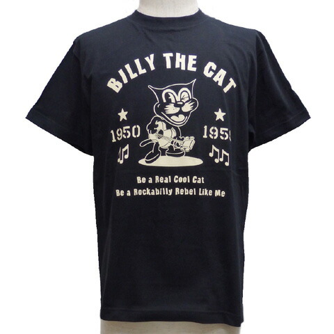 【楽天市場】JOHNNY KOOLジョニークール 半袖Tシャツ[ ビリー・ザ・キャット]JK-8190T：ROCK SHOP SOS-足利M ...