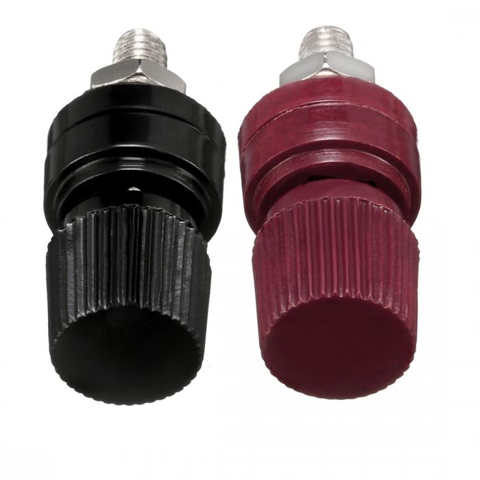 【楽天市場】ソウテン バインディングポスト ポスト端子 バナナジャック JR2068 プラスチック メタル 4個入り ダークレッド ブラック：ソウテン