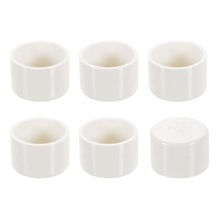 【楽天市場】6個のPVCパイプエンドキャップフィッティング 1.3インチの家具グレードパイプエンドキャッププラ ...