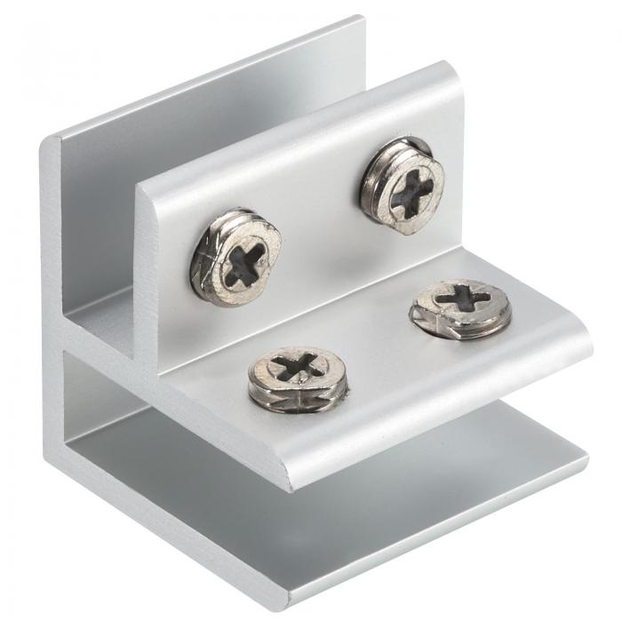 【楽天市場】90度ガラスクランプ 8-10mm厚可変式両面ガラス棚サポートブ ラケット アルミ合金ガラスクリップクランプホルダー：ソウテン