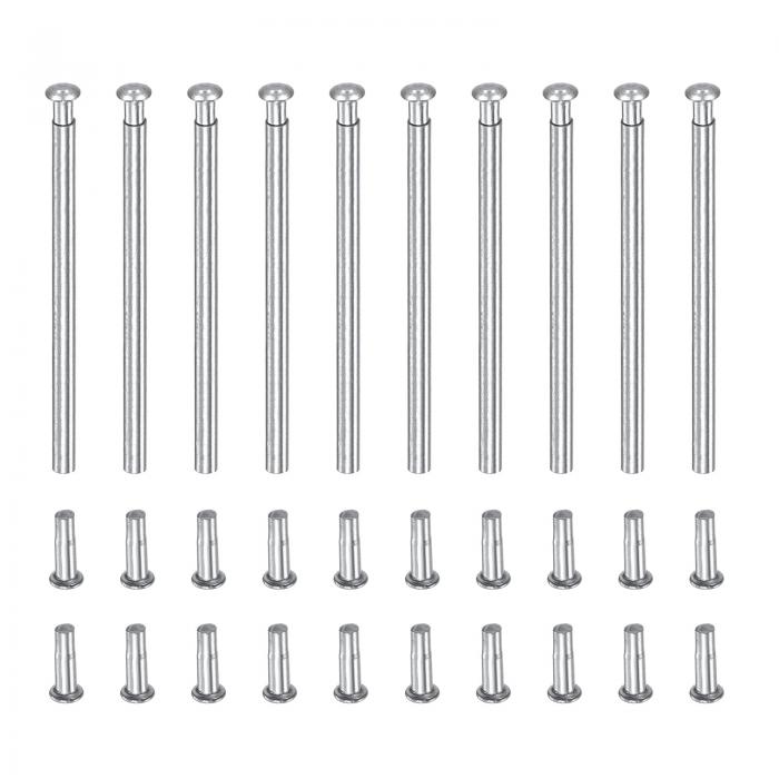 【楽天市場】チューブフリクションピン 時計ベルトプレッシャーバーピン 22x1.2mm ステンレス鋼 リベットエンド付き バンドクラスプ ...