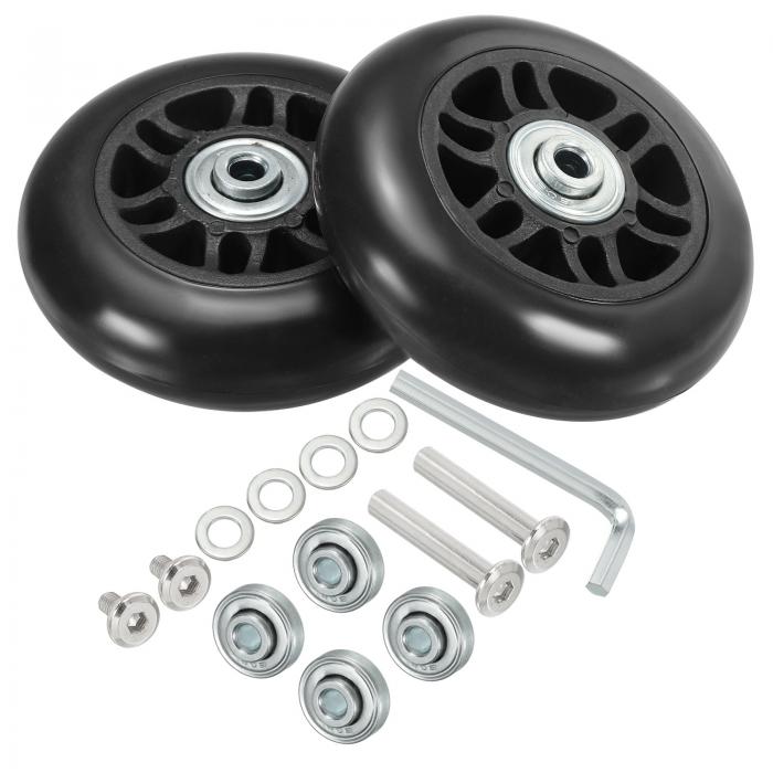 【楽天市場】PATIKIL 交換用荷物スーツケースホイール修理キット 80 mm x 25 mm 耐摩耗性とミュート 360回転キャスター ...