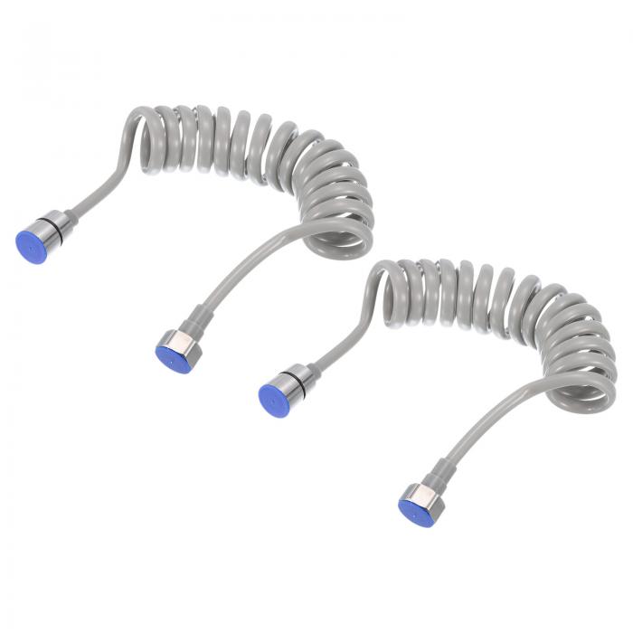 【楽天市場】2本セットのスプリングフレキシブルシャワーホース 304ステンレススチールインターフェースナット付き2メートルフレキシブル伸縮 ...