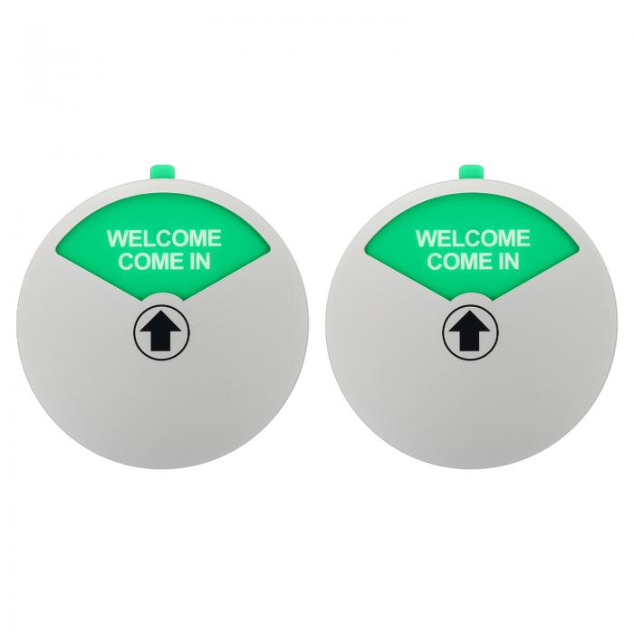 【楽天市場】PATIKIL 15 cm プライバシーサイン 2個 3選択 いらっしゃいませ/不在中/会議中 磁気粘着バックサイン オフィス会議 ...