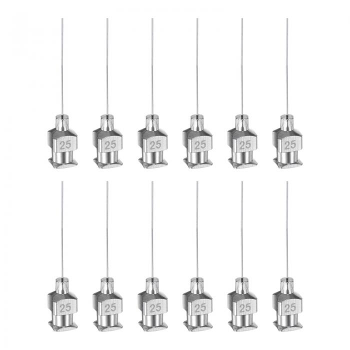 【楽天市場】12個入り 25ゲージ ステンレス製ディスペンシングニードル 1" オールメタルグルーニードルチューブ 丸い先端 ルーアーロック ...