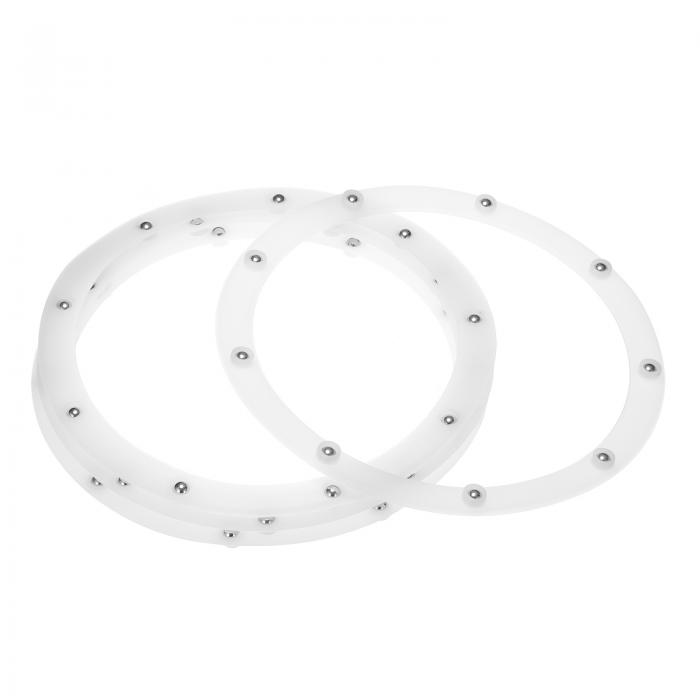 【楽天市場】8"回転スイベルスタンド 鋼球ベアリング付きアニュラーレイジーサスアンヌラー キッチンコーナーキャビネット用ターンテーブル 白色 ...