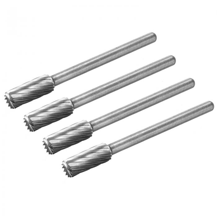【楽天市場】タングステンカーバイドロータリーファイル 1/8" シャンク シングルカット円筒半径エンドロータリーバー工具 5mm 直径 ダイ ...