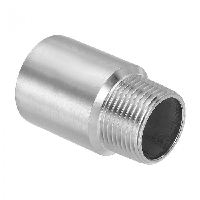 【楽天市場】PATIKIL 304ステンレス鋼パイプ継手 G3/4"メスからG3/4"オスへ スレッド 2インチ/50mm長 ニップル鋳造パイプカップリング継手 直径32mm：ソウテン