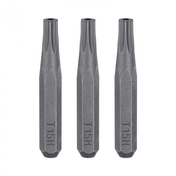 【楽天市場】3個T15Hトルクススクリュードライバービット5/32"ヘックスシャンク28mm/1.1"長磁気スター6ポイン トヘッドヘックス ...