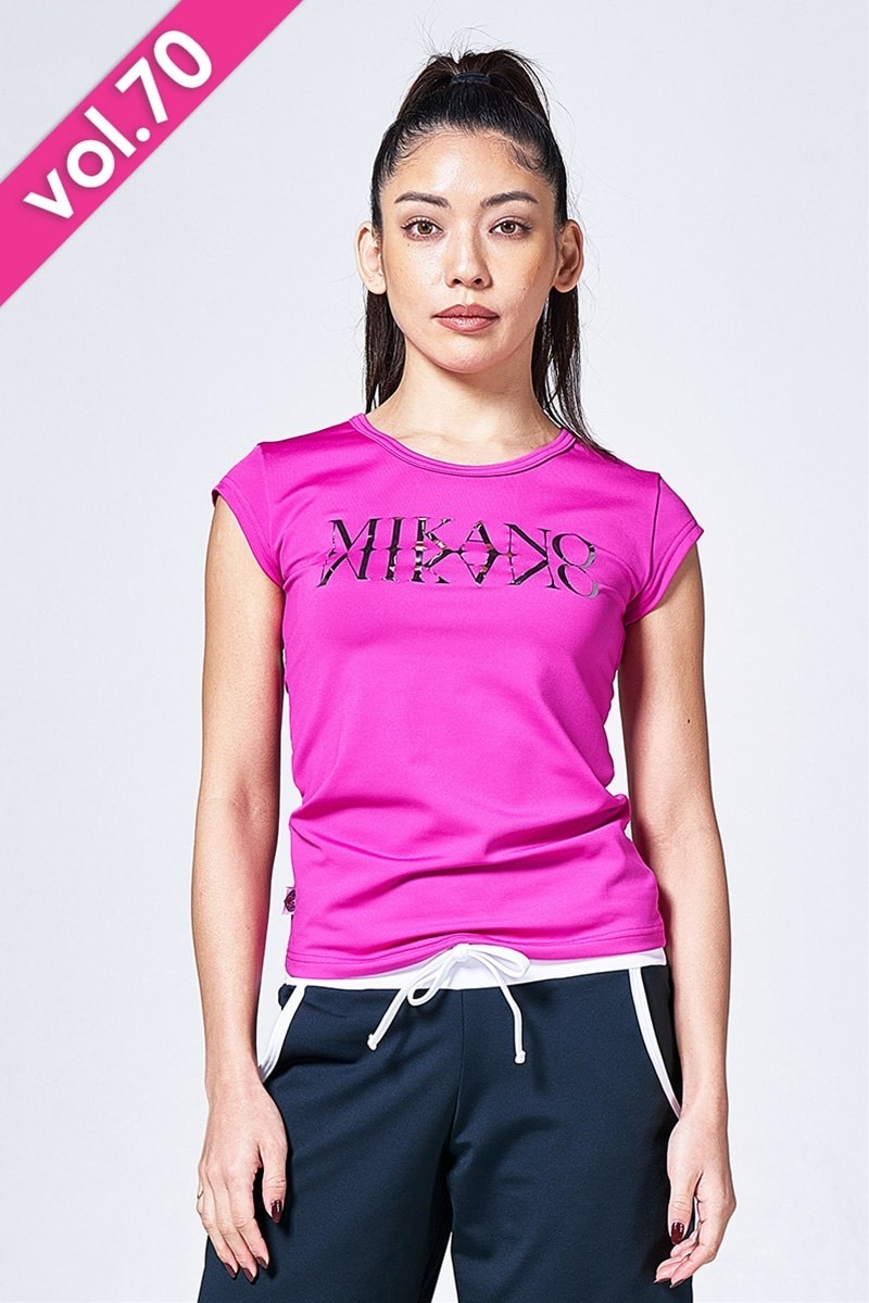 【楽天市場】MIKANO ミカノ MIKALANCE ミカランセ コンパクトTシャツ（メタリックロゴ付） V70 70701 フィットネス ...