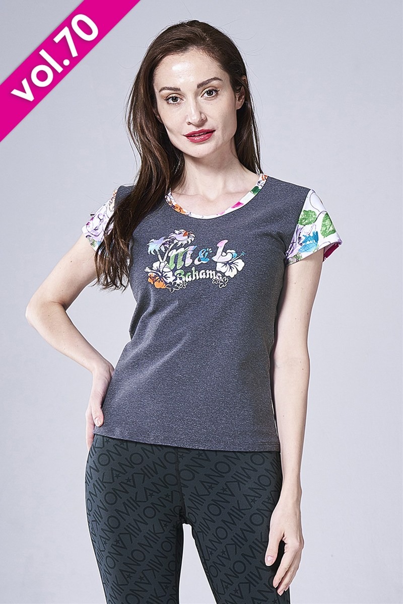 【楽天市場】MIKANO ミカノ MIKALANCE ミカランセ バックデザインベーシックTシャツ V70 70708 フィットネス ウェア ズンバウェア zumbaウェア レディース 日本製 ...