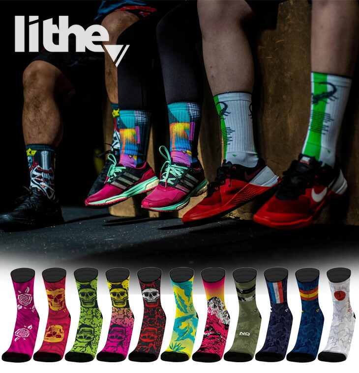 【楽天市場】LITHE apparel ライテアパレル ランニングソックス ミドル丈 メンズ レディース スポーツソックス おしゃれ 靴下 ...