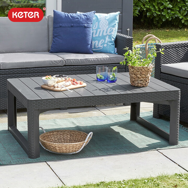 【楽天市場】【ガーデンファニチャー】【樹脂製】「ケター （KETER） リヨン テーブル（LYON TABLE）」：おしゃれガーデン家具と物置 ...