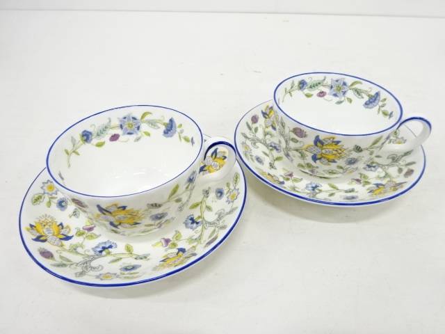 【楽天市場】MINTON ミントン ハドンホールブルー カップ＆ソーサー ペア【中古】【道】 宗sou：お茶道具・着物 【宗 sou】