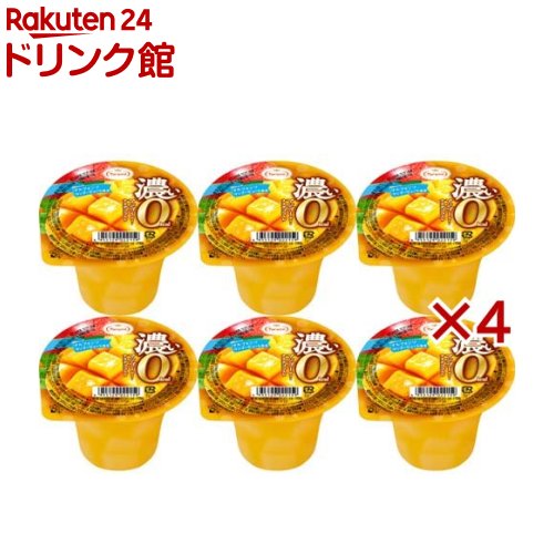 【楽天市場】たらみ 濃い0kcal マンゴーゼリー195g(6個入×4セット(1個195g))【濃い0kcal】[たらみ カロリーゼロ ヘルシー マンゴー ピューレ]：楽天24 ドリンク館