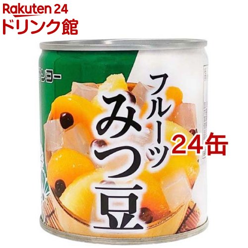 【楽天市場】サンヨー フルーツみつ豆 EO5号(295g*24缶セット)：楽天24 ドリンク館