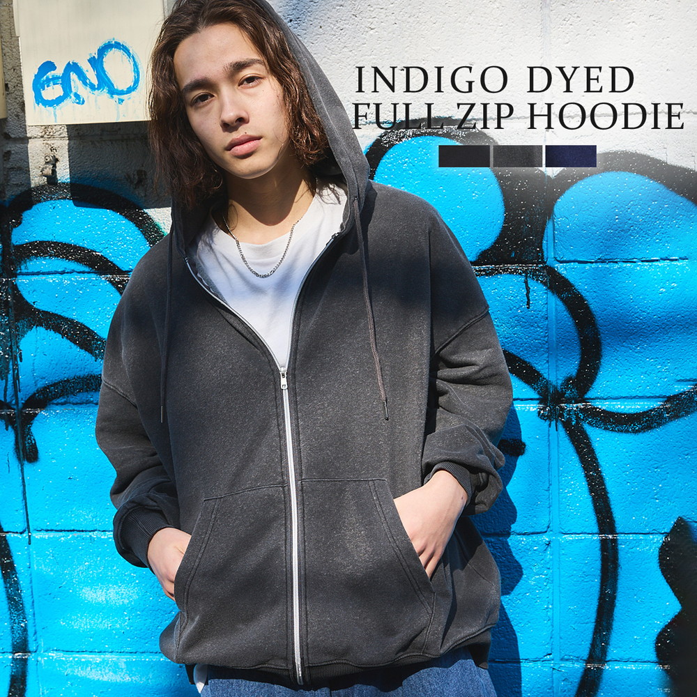 【楽天市場】パーカー メンズ レディース ユニセックス フルジップ ジップパーカー インディゴ 裏毛 裏パイル 春 秋 冬 MSG：SOYOUS（ソユーズ）