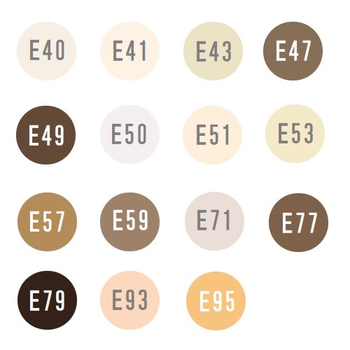 【楽天市場】コピックチャオ E40-E95 【アースカラー】 単品 1本入り E40 E41 E43 E47 E49 E50 E51 E53 E57 E59 E71 E77 E79 E93 ...