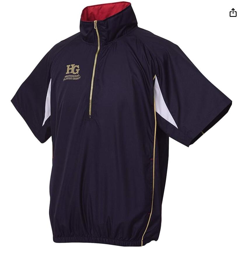 【楽天市場】Hi-GOLD ハイゴールド ハイゴールドマーク入り 半袖ハーフジップブルゾン (1枚物) HRDS-M5301 ネイビー 半袖 ...