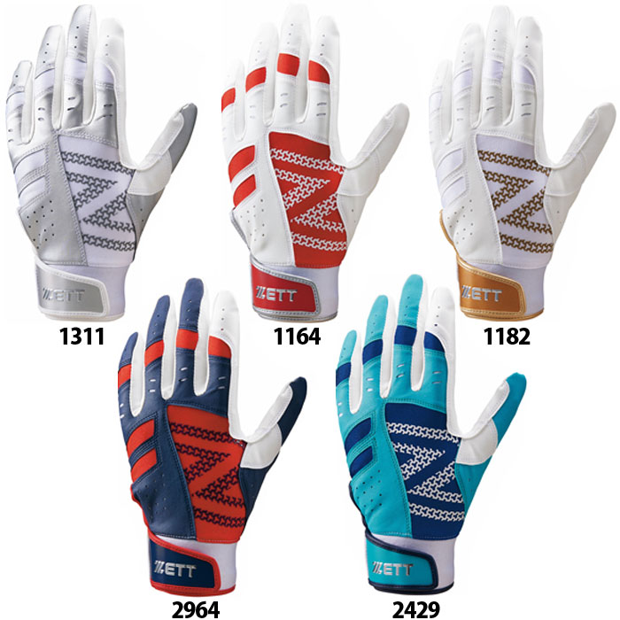 【楽天市場】野球 ゼット バッティング手袋 ZETT バッティンググローブ 両手 大人 草野球 (BG17012B)：sportsプラス 1