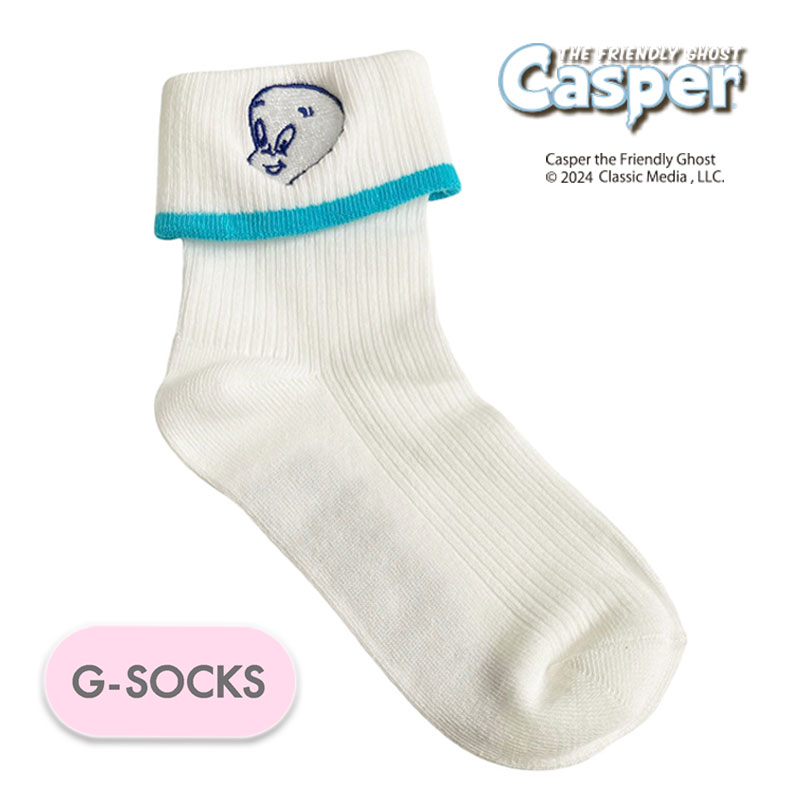 【楽天市場】[公式] Casper キャスパー G-SOCKS ガーリー ガールズ ソックス 靴下 キャスパー フェイス UNO1157EMJ ...