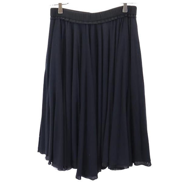 【楽天市場】ロング丈 ギャザースカート XS ブラック系 バックジップ レディース 【中古】 【240318】 【PD】：古着、USED専門百貨店BIG2nd