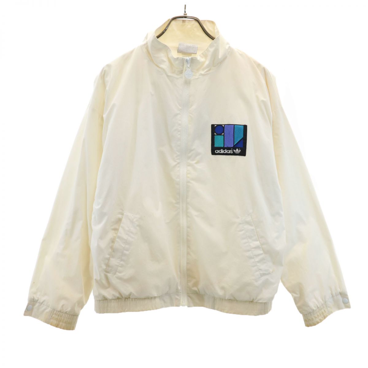 【楽天市場】古着 adidas アディダス 80s トレイフォイルロゴ ヴィンテージ バック プリント ジップジャケット ホワイト系 メンズ ...