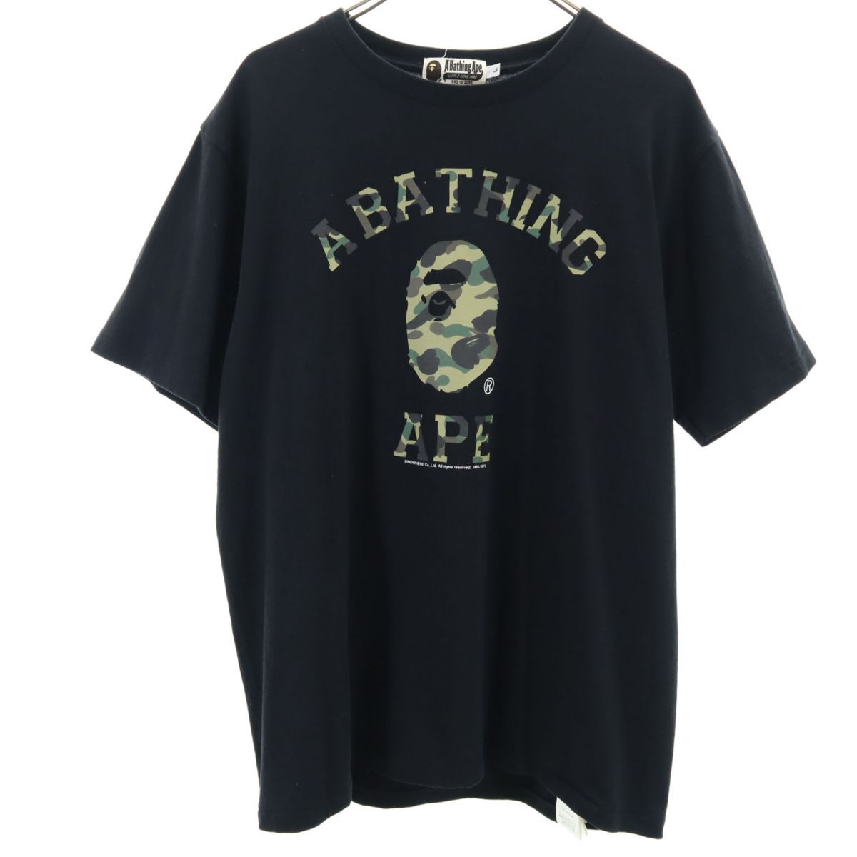 【楽天市場】アベイシングエイプ プリント 半袖 Tシャツ L ブラック A BATHING APE メンズ 【中古】 【240318】：古着、USED専門百貨店BIG2nd