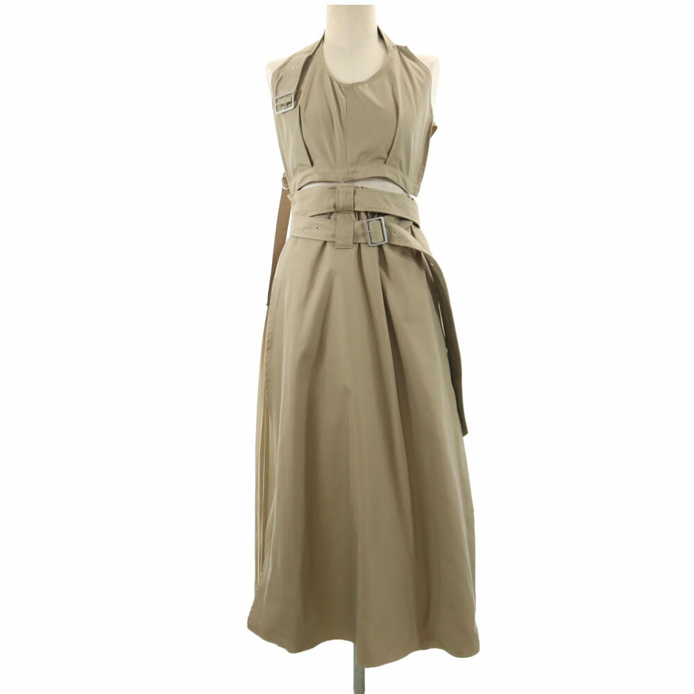 【楽天市場】アメリ 半袖 バックプリーツ ジャンパースカート ベージュ系 AMERI UNDRESSED ワンピース レディース 【中古】 【PD】：古着、USED専門百貨店BIG2nd