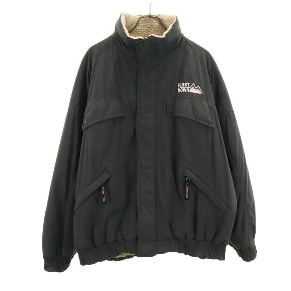 【楽天市場】ファーストダウン リバーシブル ジャケット S チャコールグレー FIRSTDOWN ボア メンズ 【中古】：古着、USED専門百貨店BIG2nd