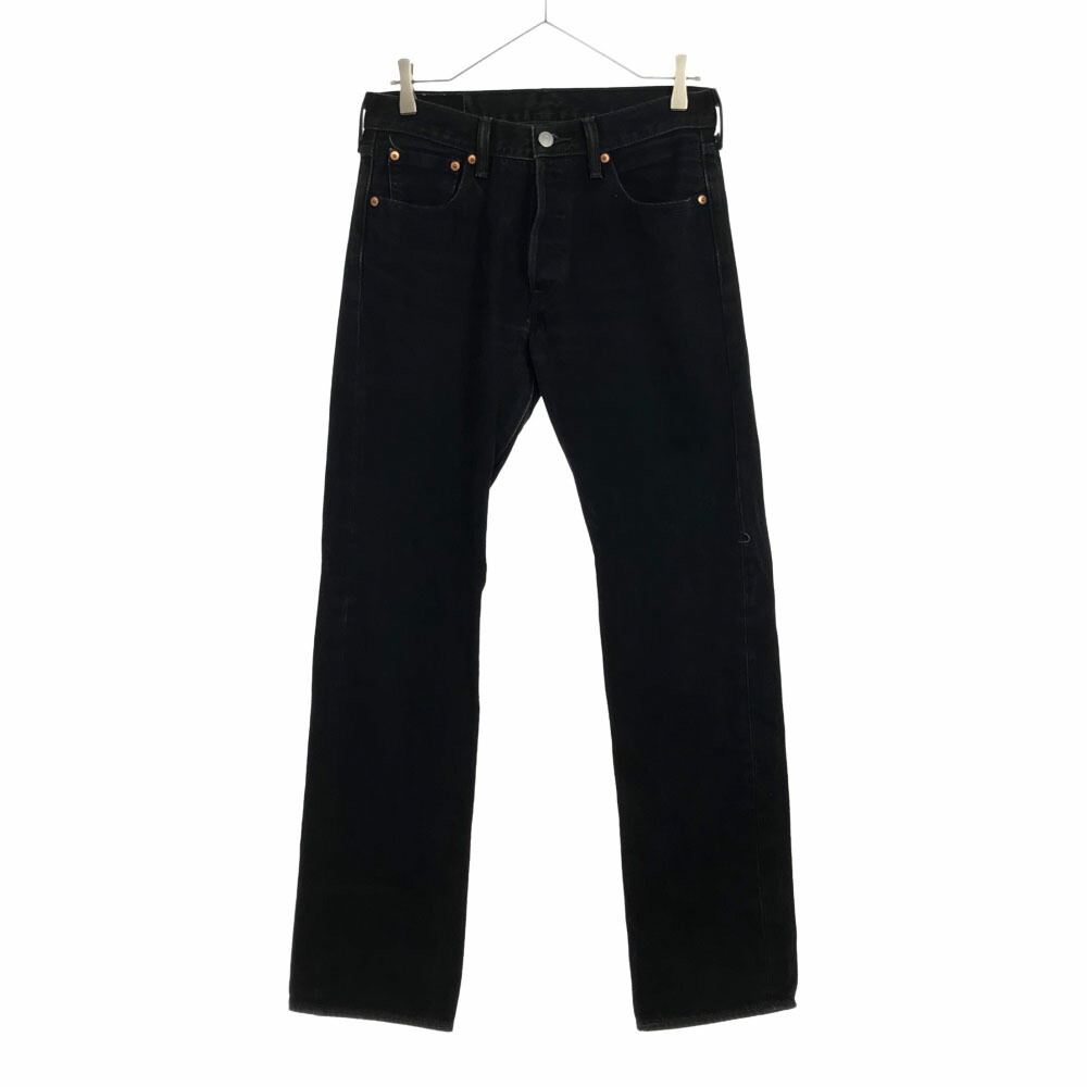 【楽天市場】リーバイス 501 ストレートデニムパンツ w30 ブラック Levi's ボタンフライ ブラックデニム メンズ 【中古】：古着 ...