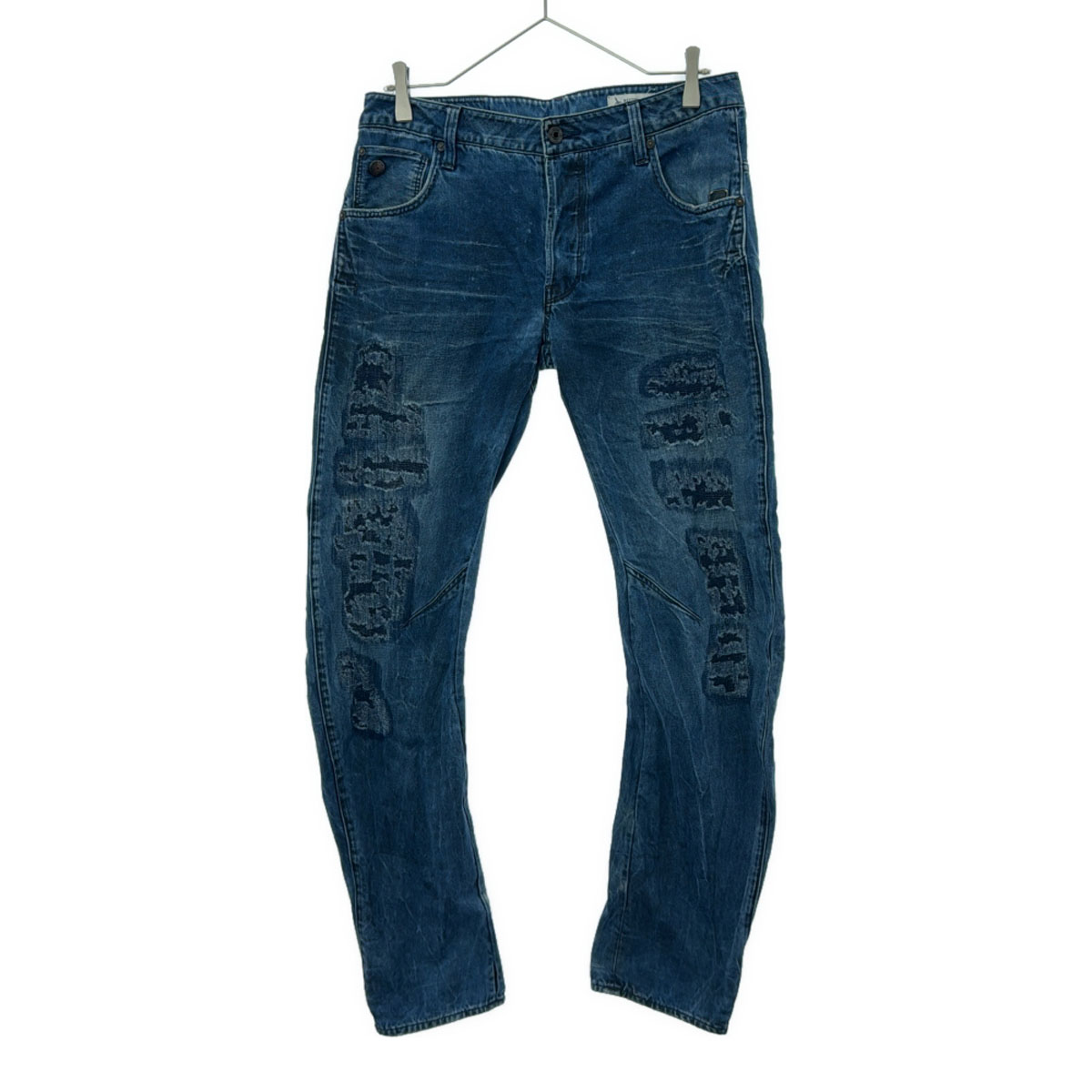 【楽天市場】古着 ジースターロウ G-STAR RAW ARC 3D SLIM ダメージ加工 デニム バレルパンツ w30 ジーンズ メンズ ...