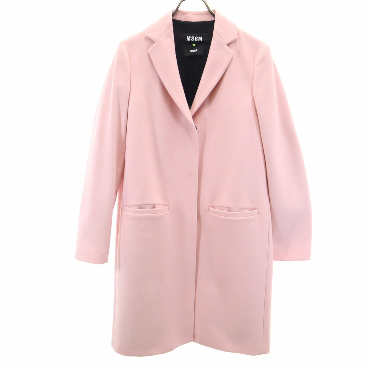 【楽天市場】古着 エムエスジーエム MSGM イタリア製 チェスターコート 40 ピンク レディース 【中古】：古着、USED専門百貨店BIG2nd