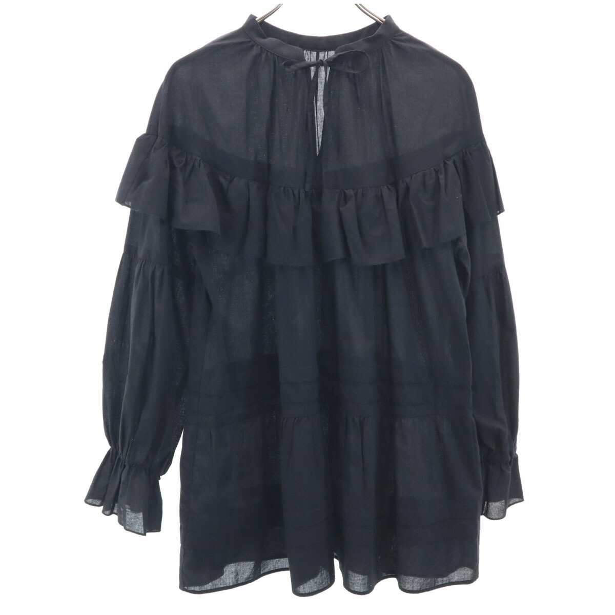 【楽天市場】古着 アメリ AMERI UNDRESSED 長袖 2WAY フリル ブラウス F ブラック シャツ レディース 【中古】：古着、USED専門百貨店BIG2nd