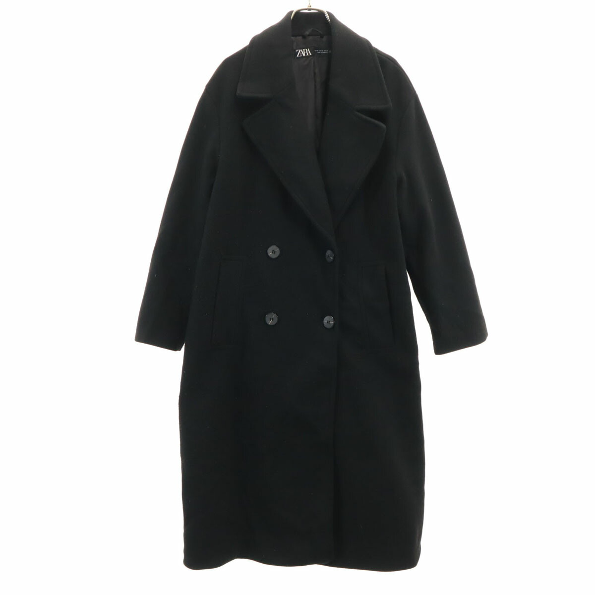 楽天市場】n□ザラ/ZARA ダブルボタン ウールチェスターコート【XS】灰