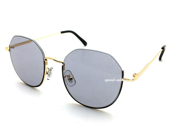 【楽天市場】UNDER RIM SUNGLASS（アンダーリムサングラス）GOLD/BLACK × LIGHT SMOKE ゴールド金ブラック ...