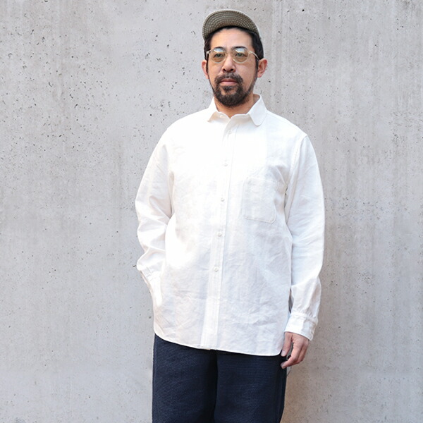 【楽天市場】ナイジェル・ケーボン OX'ED SILVER ARCHTECT SHIRT LINEN OFF WHITE NIGEL ...