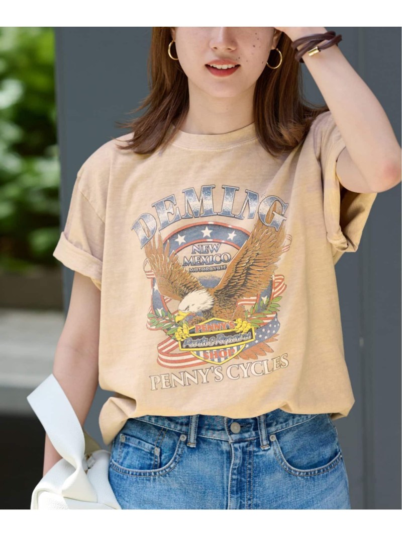 【楽天市場】【GOOD ROCK SPEED/グッドロックスピード】original tee FRAMeWORK フレームワーク トップス カットソー・Tシャツ ベージュ【送料無料 ...