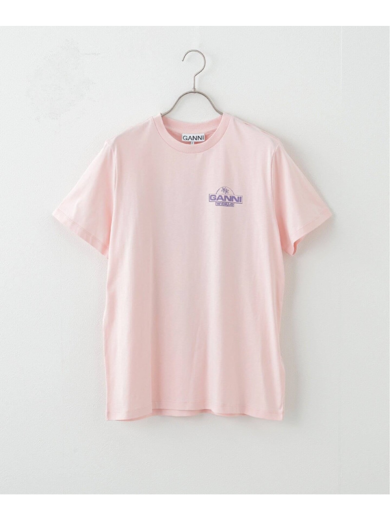 【楽天市場】【SALE／30%OFF】【GANNI / ガニー】 Basic Jersey Oalm Trees Relaxed T- U ...