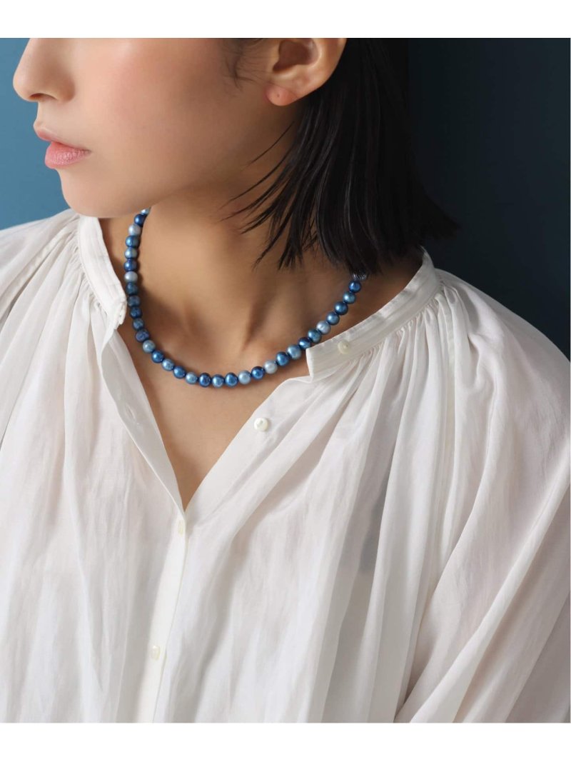 【楽天市場】エシカルインディゴパール7mm40cmネックレス K10 Lilas スピックアンドスパン アクセサリー・腕時計 ネックレス ...
