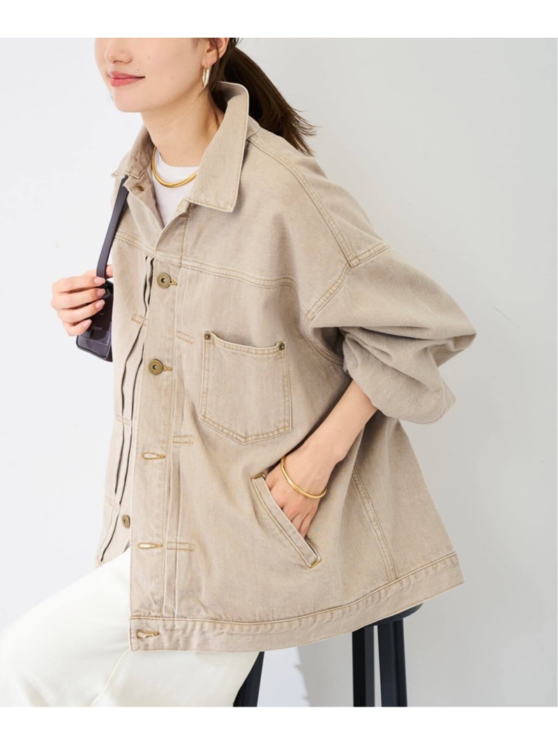 【楽天市場】≪追加≫エクストララージデニムジャケット FRAMeWORK フレームワーク ジャケット・アウター デニムジャケット ベージュ ブルー【送料無料】[Rakuten Fashion ...