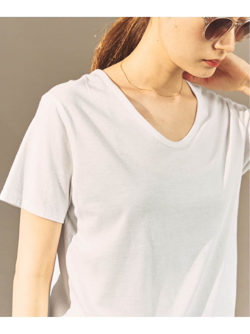 【楽天市場】OUT OF FRAMe loose TEE FRAMeWORK フレームワーク トップス カットソー・Tシャツ ホワイト ブラック【送料無料】[Rakuten Fashion ...