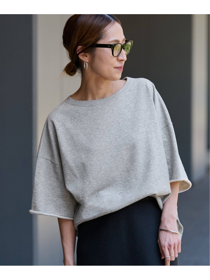 【楽天市場】≪追加≫ミニ裏毛ハーフスリーブラウンドTee 2 FRAMeWORK フレームワーク トップス カットソー・Tシャツ グレー ブラック ベージュ ブラウン【送料無料 ...