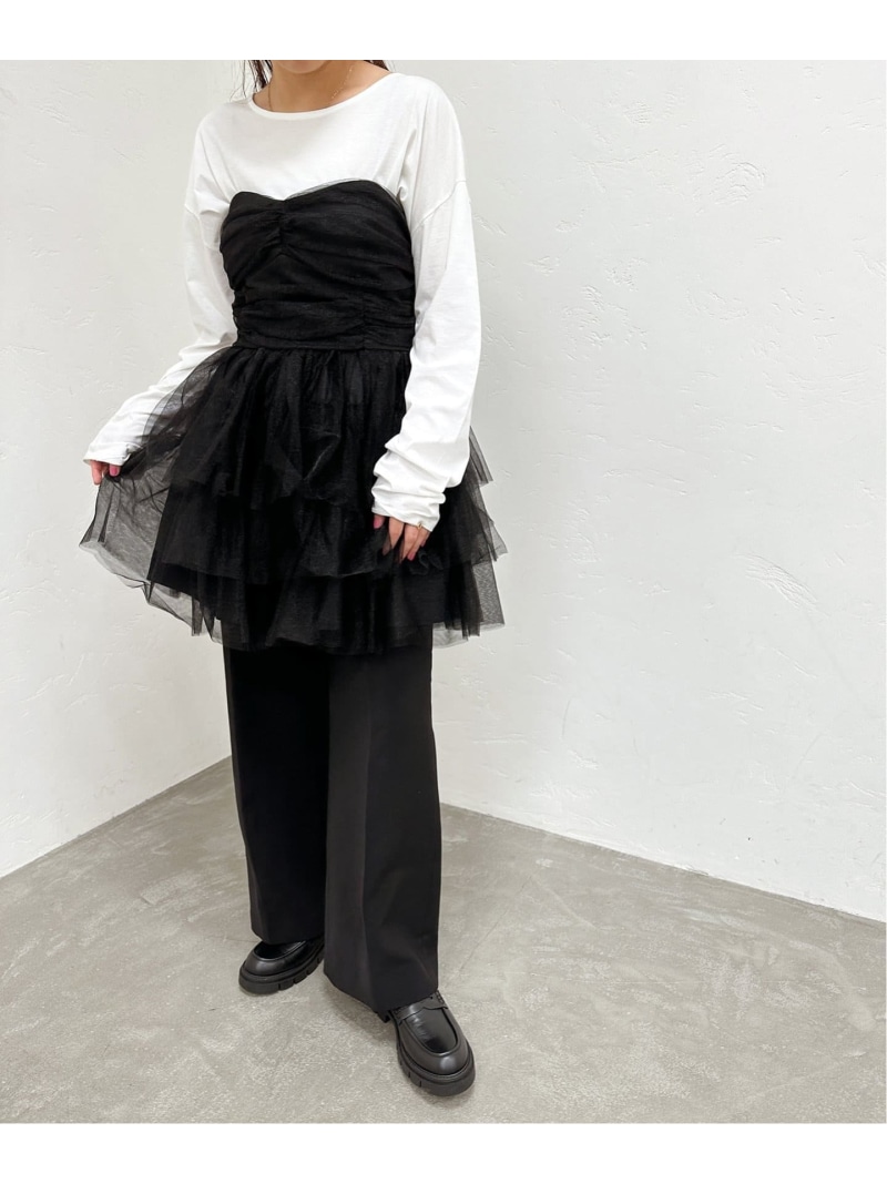 【楽天市場】【SALE／30%OFF】【PROVOKE/プロヴォーク】Tull mini dress U by SPICK&SPAN ユーバ ...