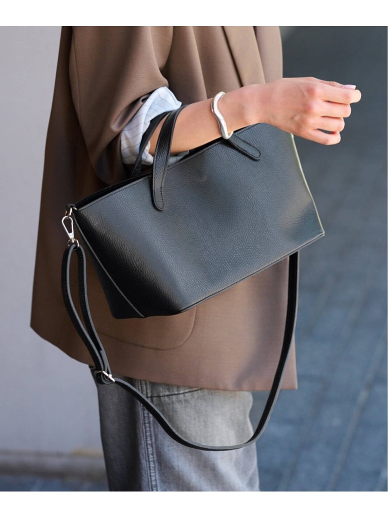 【楽天市場】AULENTTI/オウレンティ フナガタSHOULDERツキトート FRAMeWORK フレームワーク バッグ トートバッグ ブラック ブラウン【送料無料】[Rakuten ...