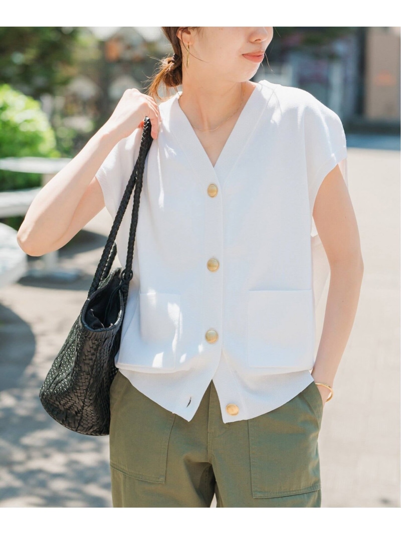 【楽天市場】《WEB限定予約》ウォッシャブルVネックニットベスト Spick & Span スピックアンドスパン トップス ベスト・ジレ ホワイト ブラック【先行予約】*【送料無料 ...